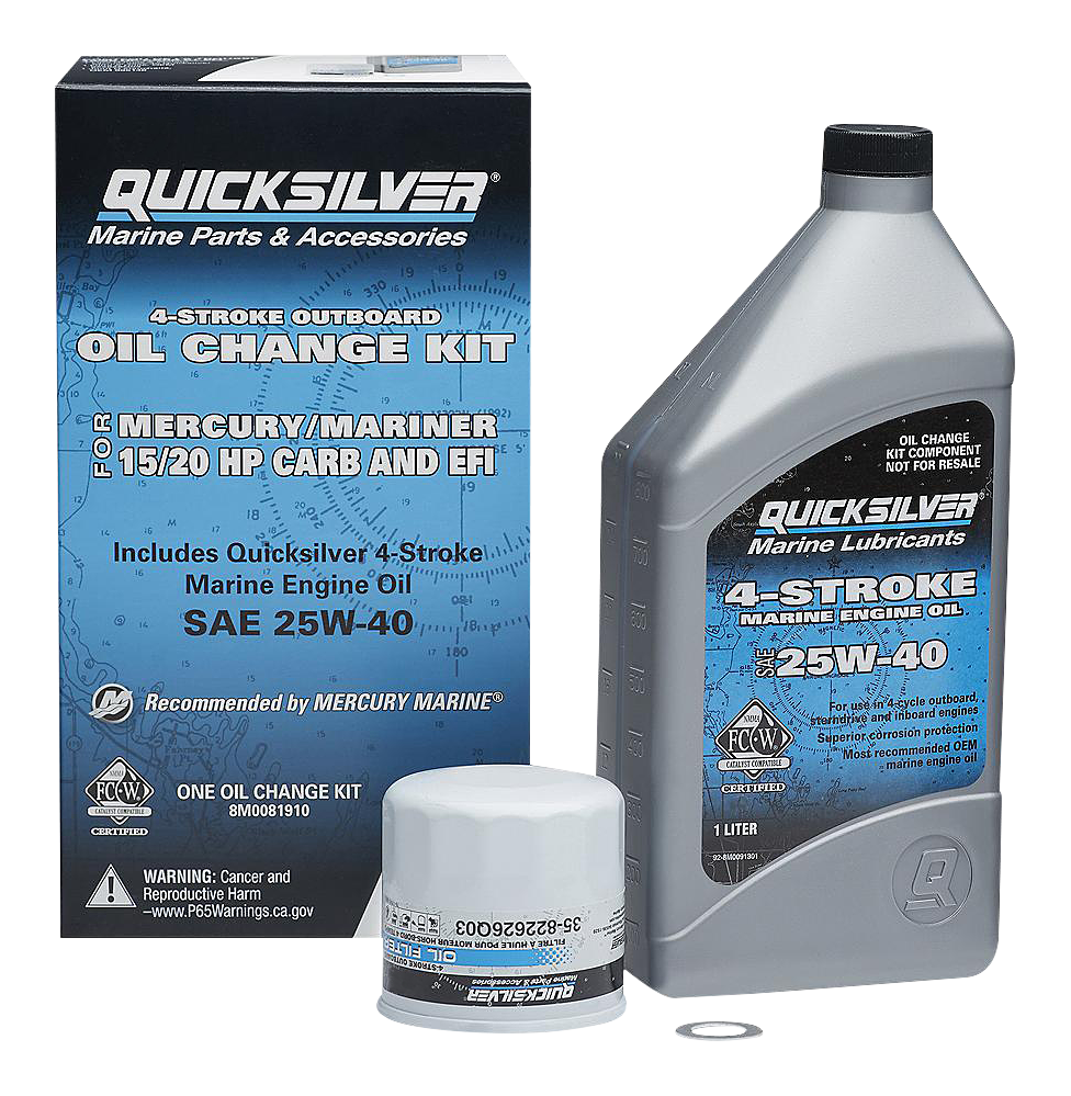 Quicksilver Oil Change Kit for Mercury 15-20hp Engines | Bass Pro Shops